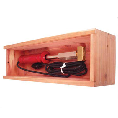 Cedar Branding Iron Storage Box – Standard Size – Branding Irons Unlimited